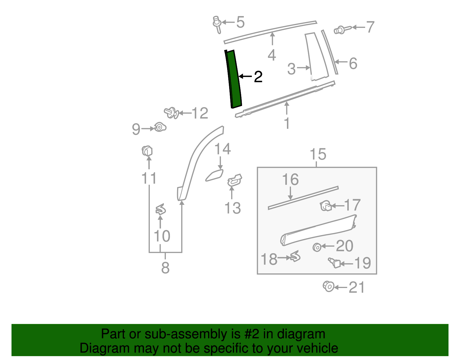 75762-0E021 - 2014-2019 Toyota Highlander - Applique | Nucar Toyota Parts