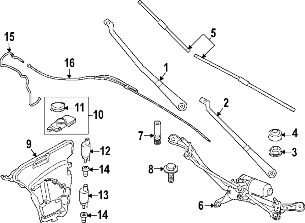 Genuine BMW 61-61-9-449-124 | Wiper Arm | FREE Shipping on Most Orders ...