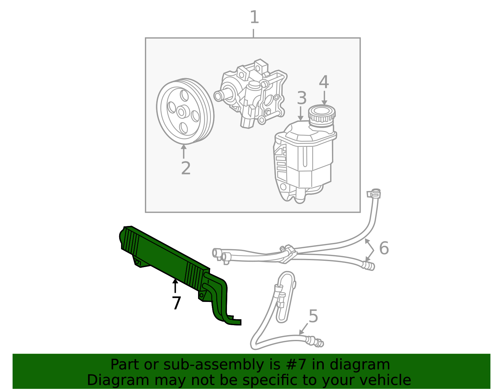 2002-2011 Mopar Power Steering Oil Cooler 68069566AA | Mopar Parts Canada