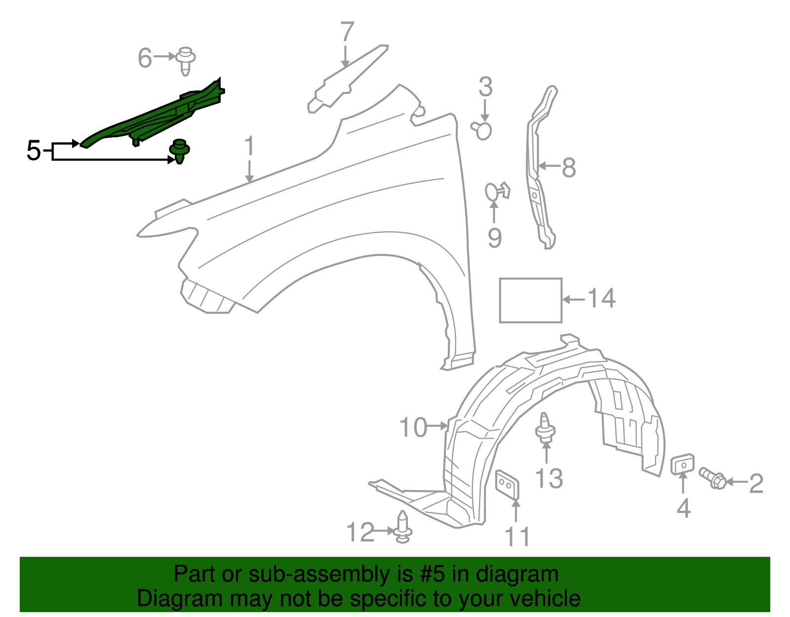 53808-0E011 - Reinforcement 2010-2015 Lexus | Lexus Parts Outlet