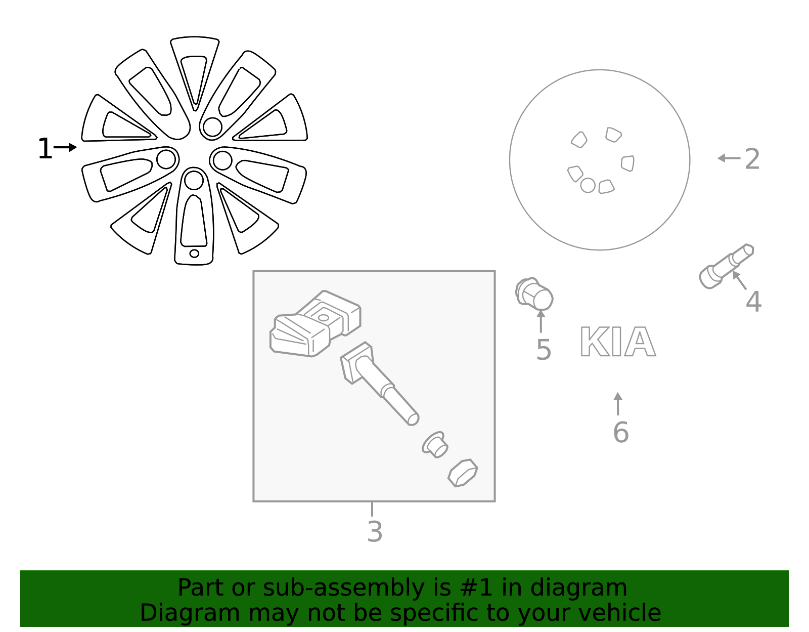 52910-D5630 - Wheel, Alloy 2019-2020 Kia Optima | Kia.Parts Store