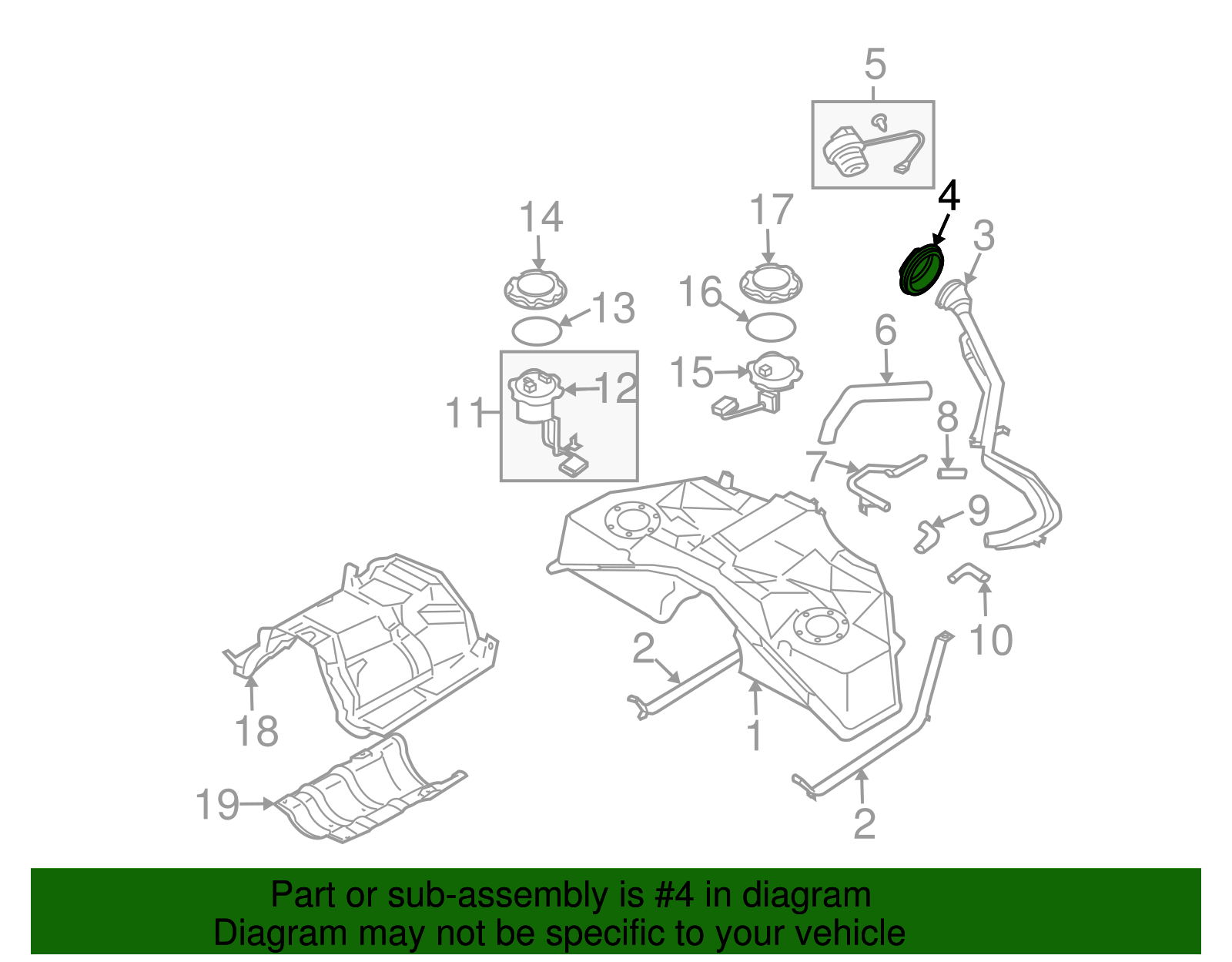 2001-2020 Infiniti Filler Neck Grommet 17240-AN000 | OEM Parts Online