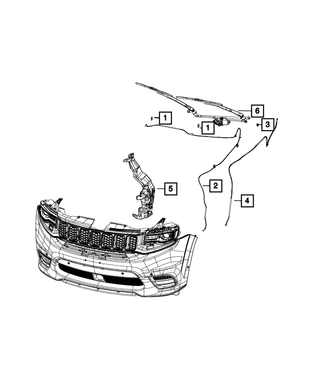 68260443AA - Windshield Washer Nozzle 2011-2022 Jeep | The Official ...