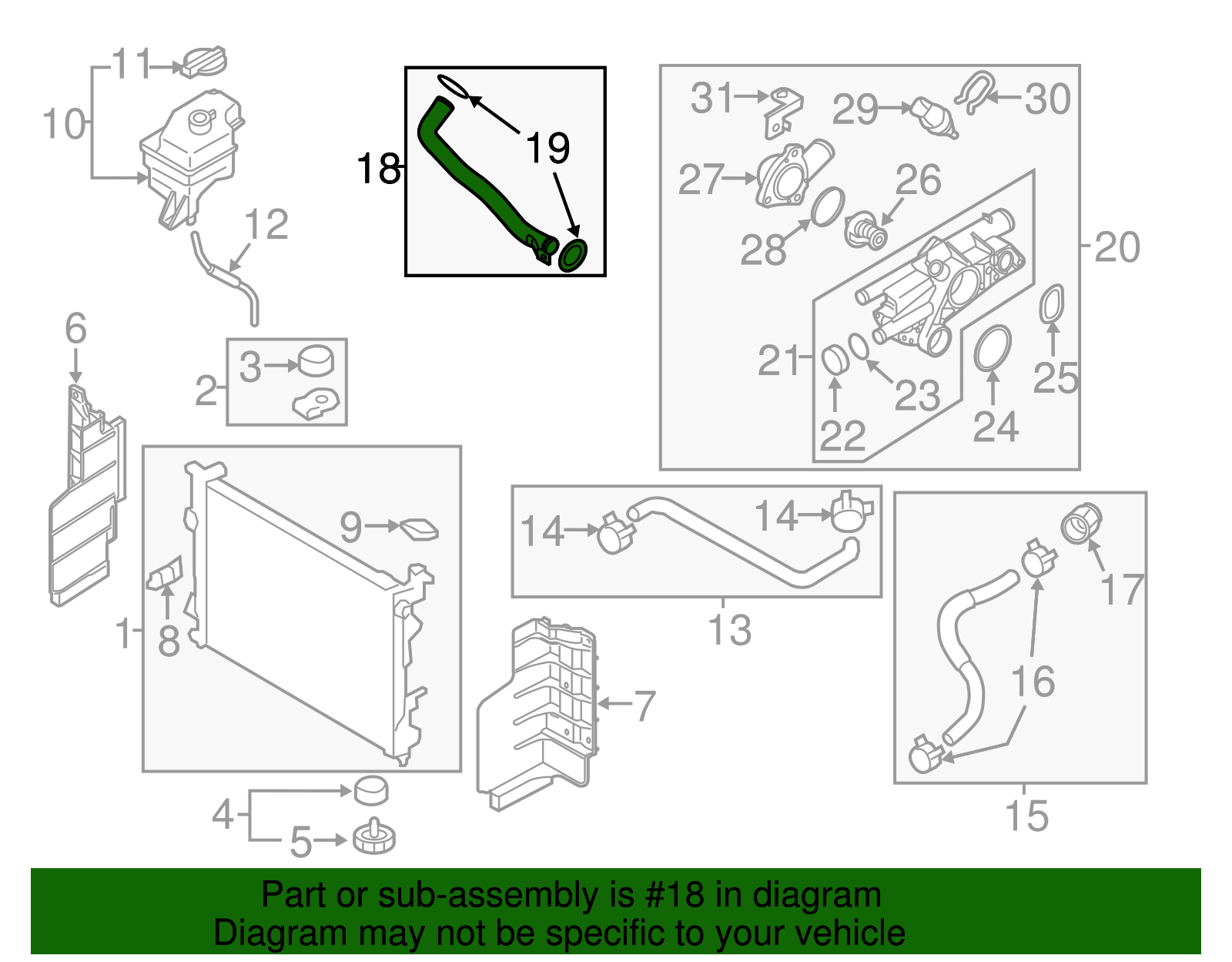 2011-2016 Kia Optima Engine Coolant Pipe 25460-2G800 | OEM Parts Online