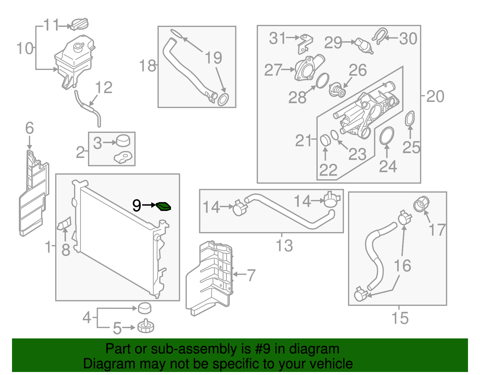 25330-0W000 - Radiator Cap 2011-2014 Kia | Kia.Parts Store