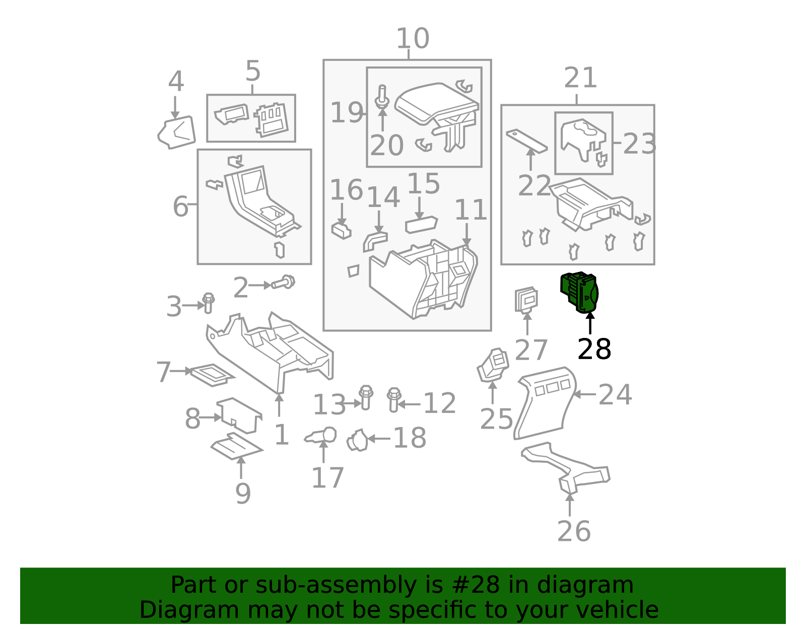2003-2013 Toyota 12 Volt Accessory Power Outlet 85530-35030 | Toyota ...