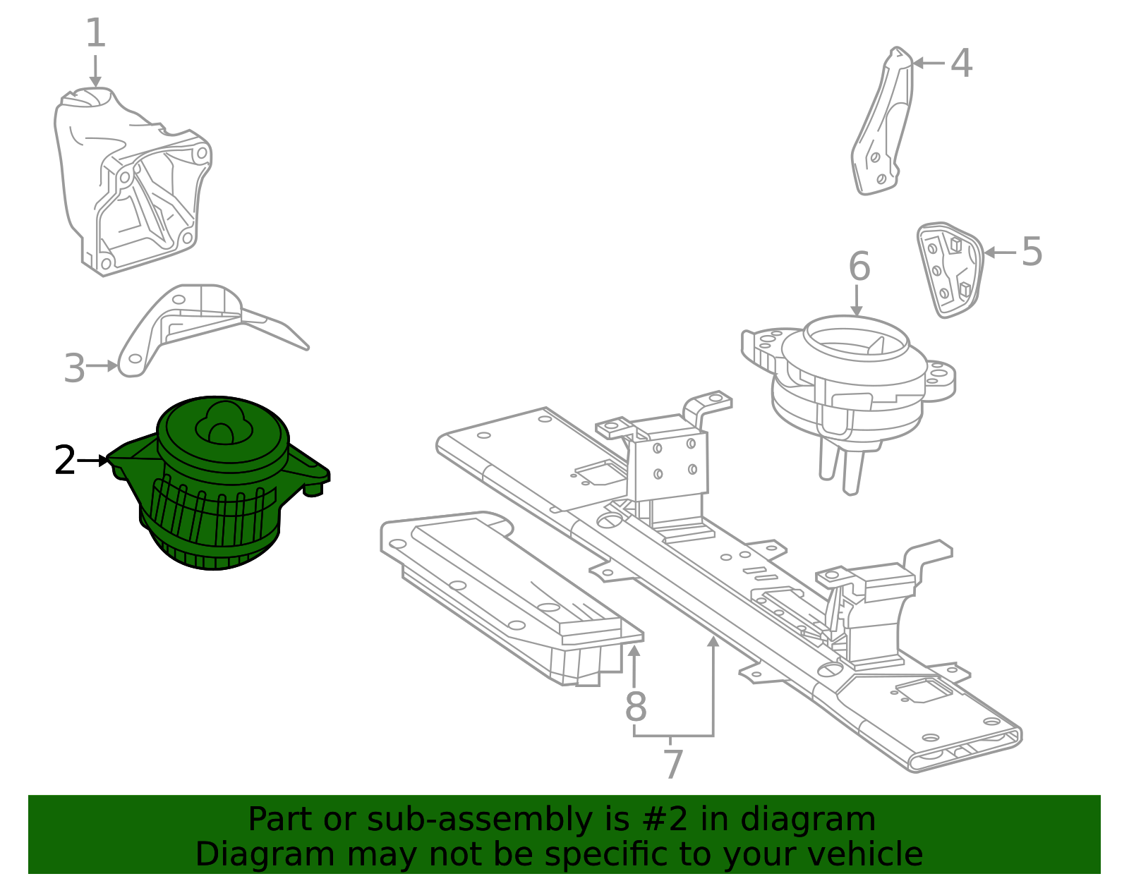 167-240-53-00 - Engine Support 2020-2025 Mercedes-Benz | Mercedes-Benz ...