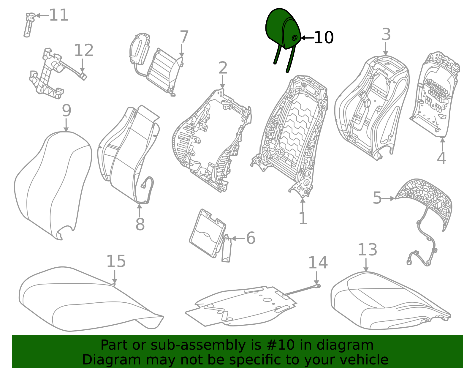 167-970-61-01-8U01 - Headrest 2020-2025 Mercedes-Benz | Mercedes-Benz ...
