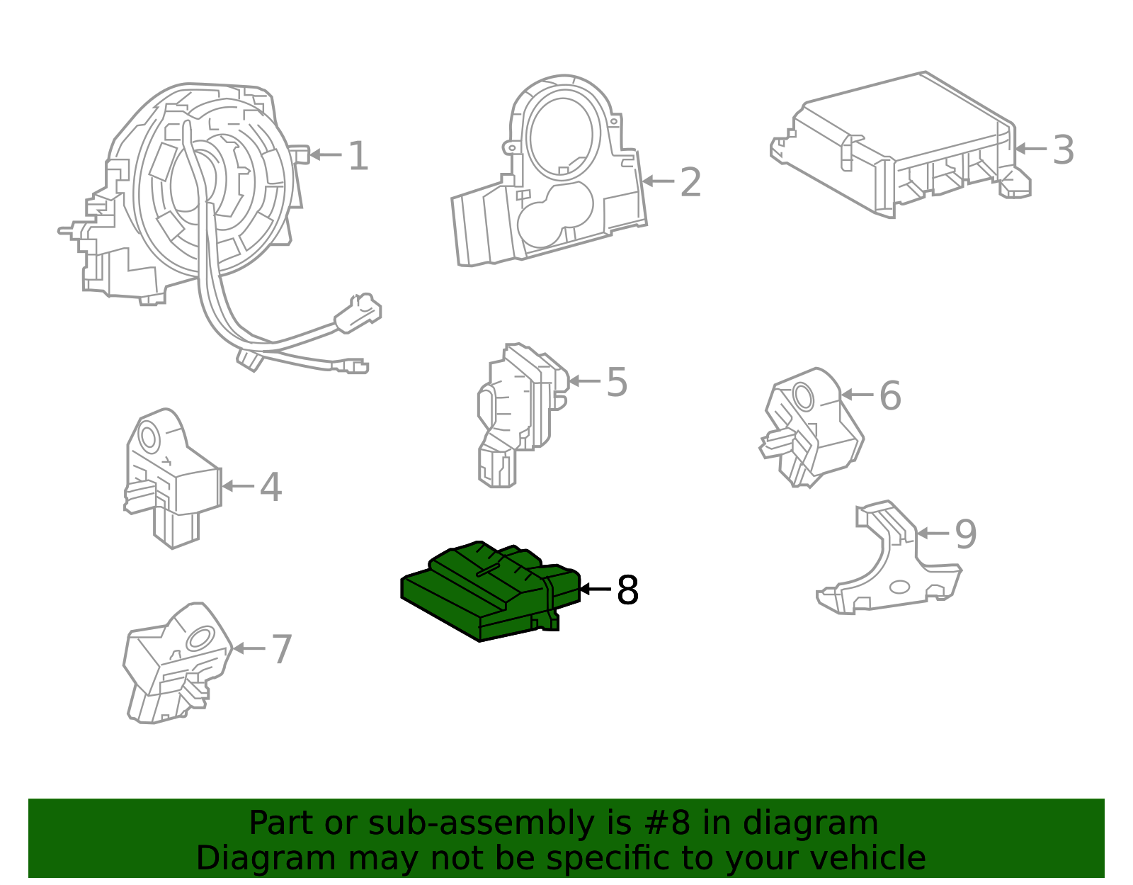 2021-2022 Toyota Corolla Occupant Module 89952-02040 | Toyota Parts Center