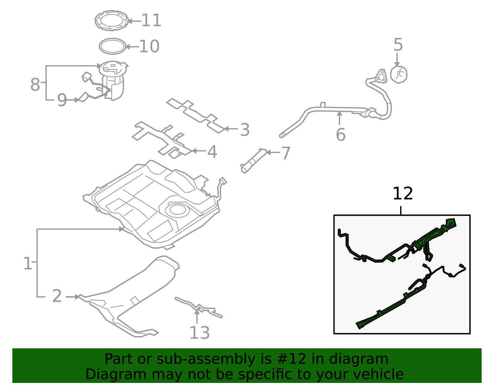 AT4Z-9S284-C - Evaporative Emissions System Lines Ford Parts Direct