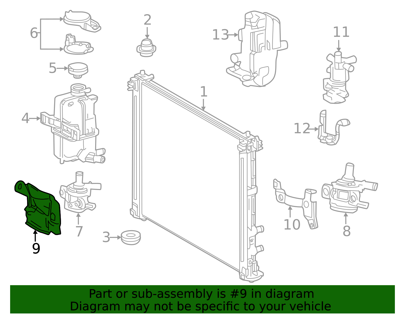 2023-2025 Toyota bZ4X 2023-2024 Toyota bZ4X - Water Pump Bracket C2473 ...