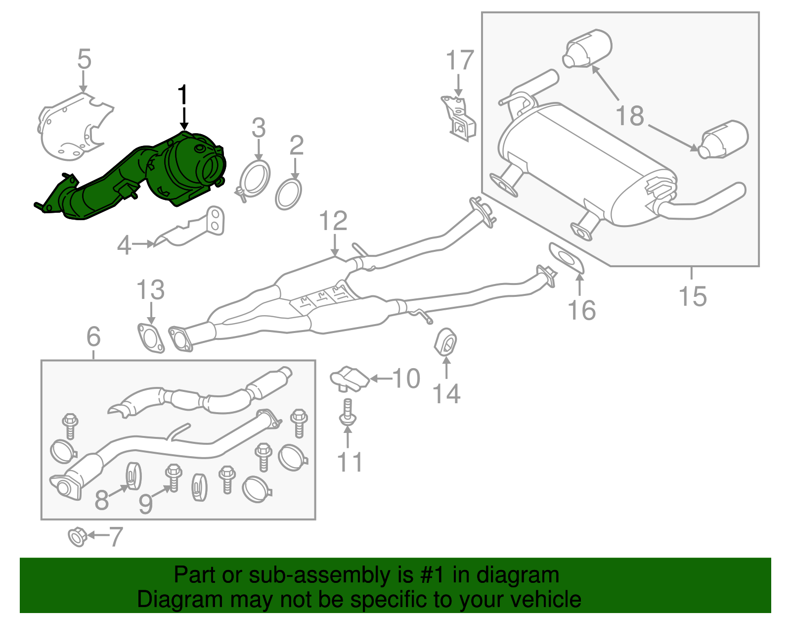 2016-2019 Infiniti Catalytic Converter 208A2-4HK0B | Infiniti of Orland ...