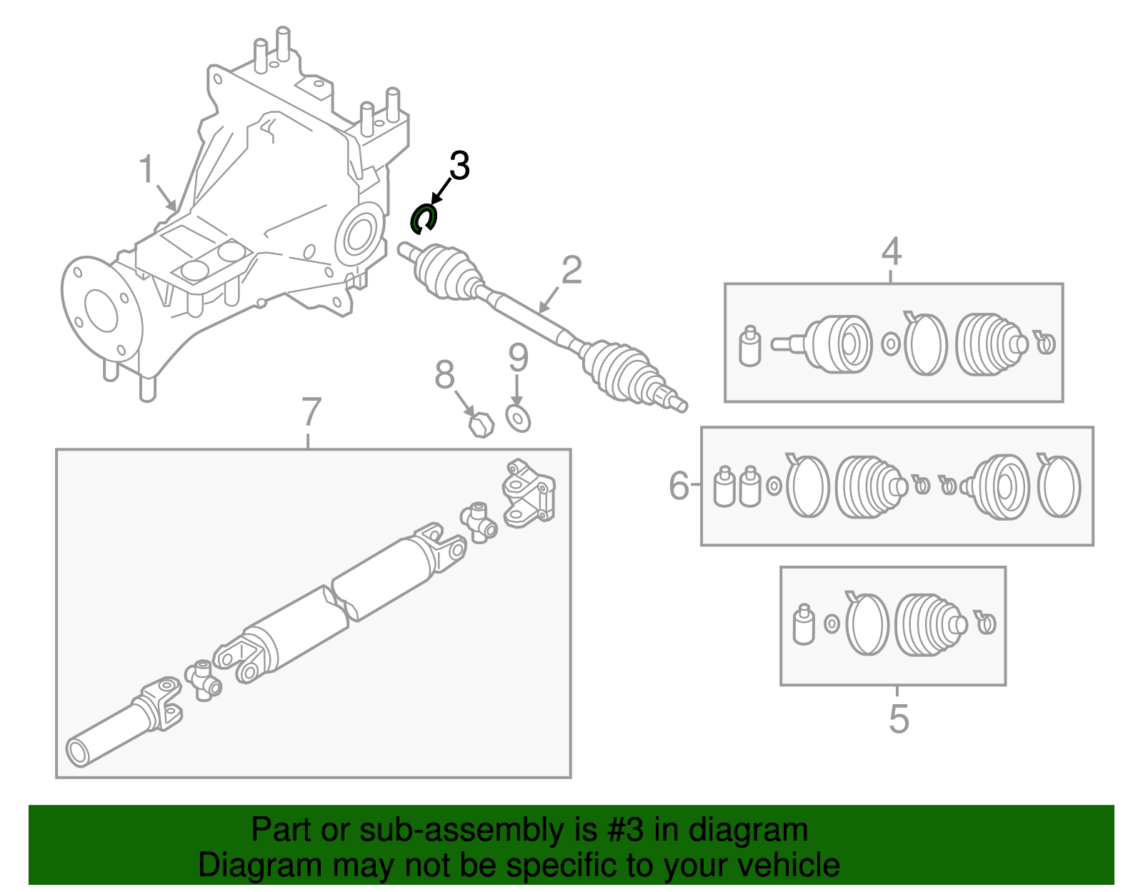 1990-2025 Mazda Drive Axle Shaft Lock C-Clip G054-25-421 ...