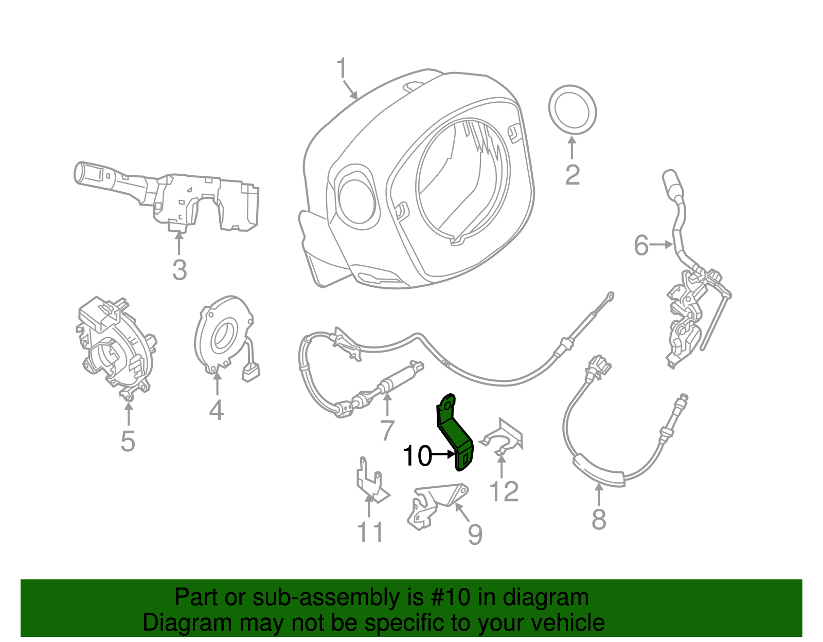 2014-2021 Nissan Cable Bracket 31913-ZL80A | Team Nissan Inc.