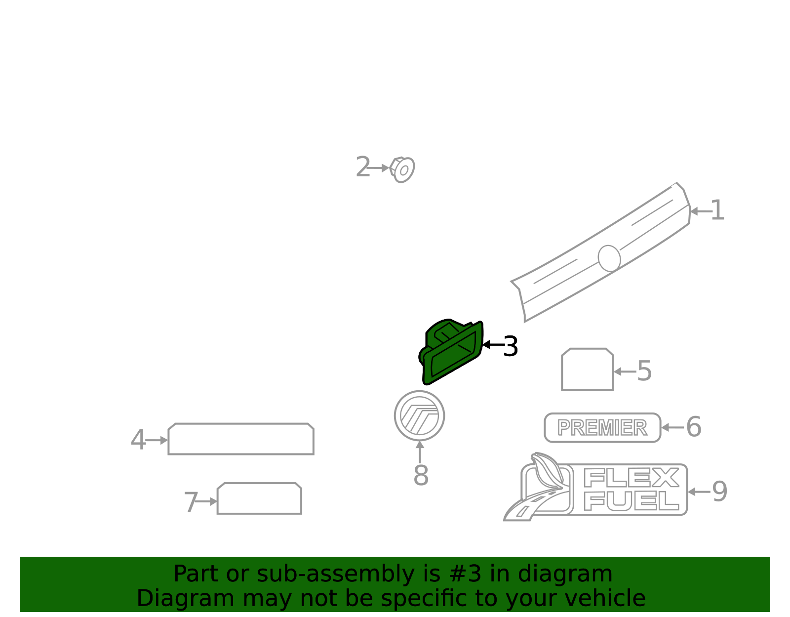 2008-2012 Ford OEM NEW 2008-2012 Ford Escape Mercury Mariner Pull ...
