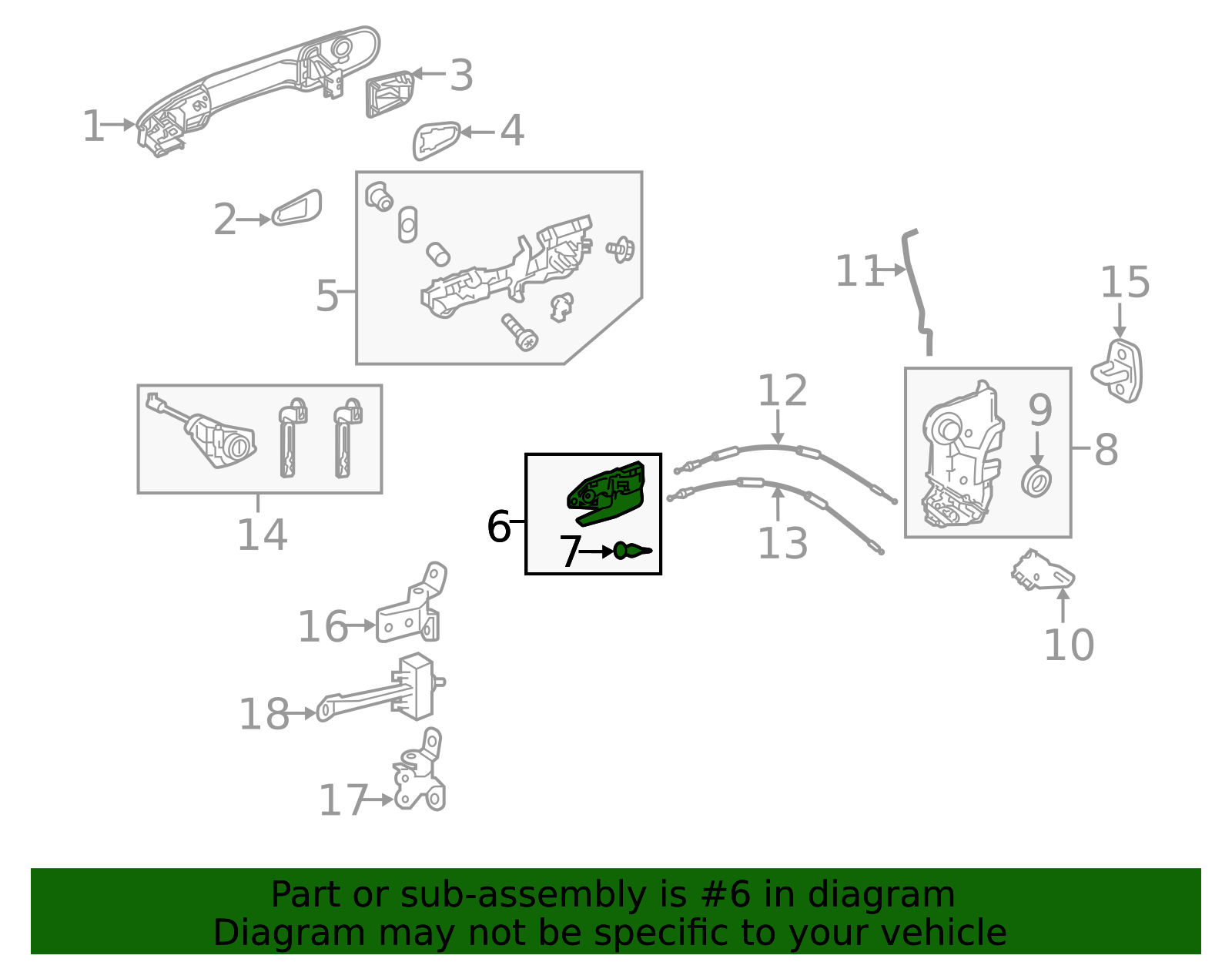 Genuine Official Toyota Handle, Inside part# 69205-33140-C0 for 2018 ...