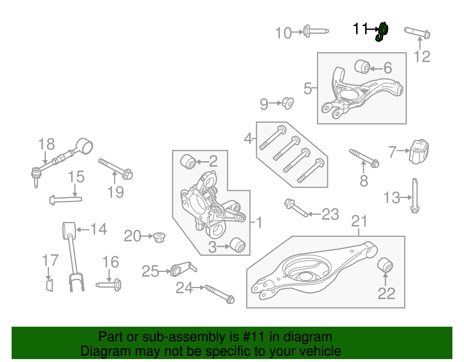2009-2019 Ford Upper Control Arm Lock Nut W714175-S439 | QuirkParts
