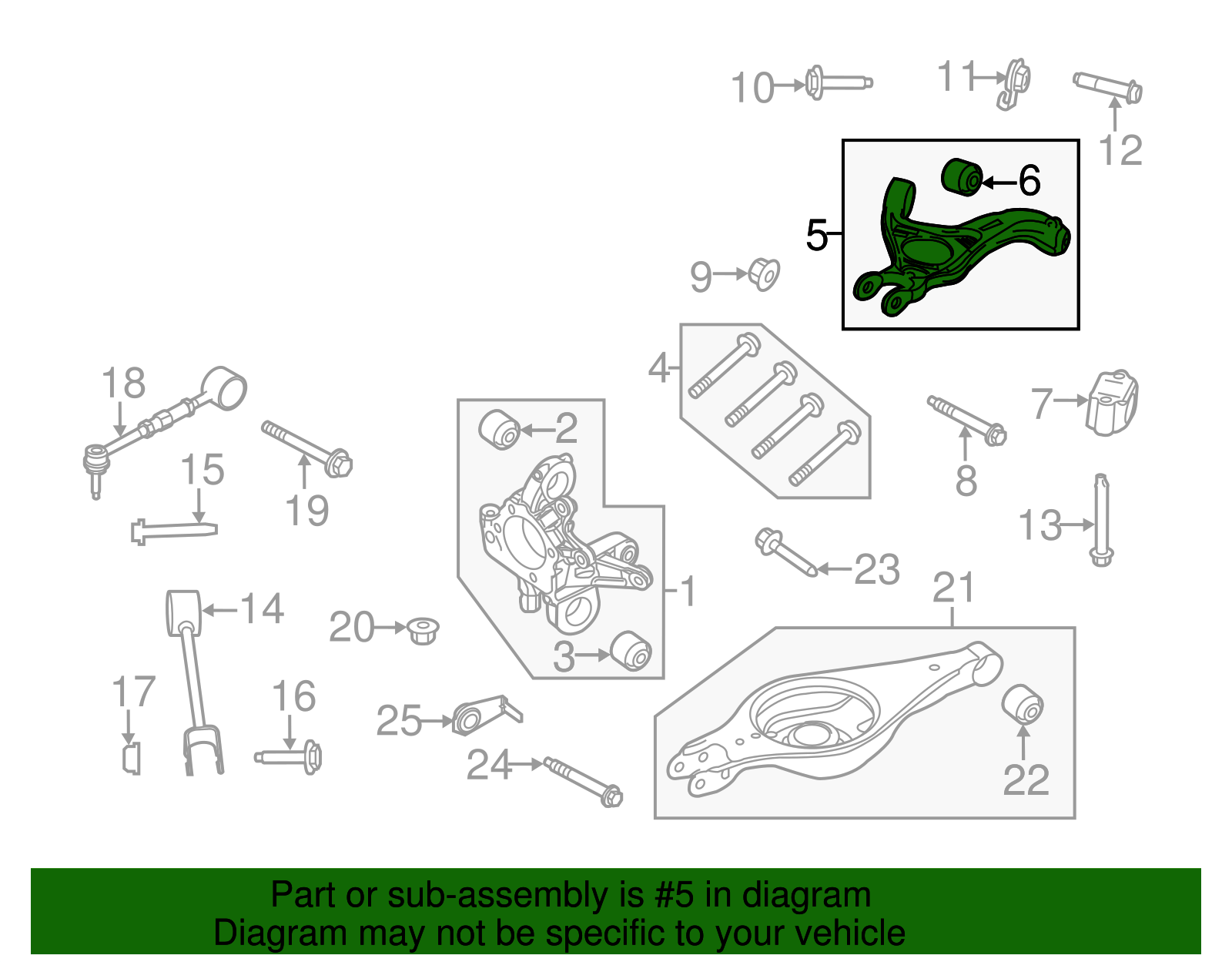 2009-2019 Ford Upper Control Arm db5z5a804c | TascaParts.com