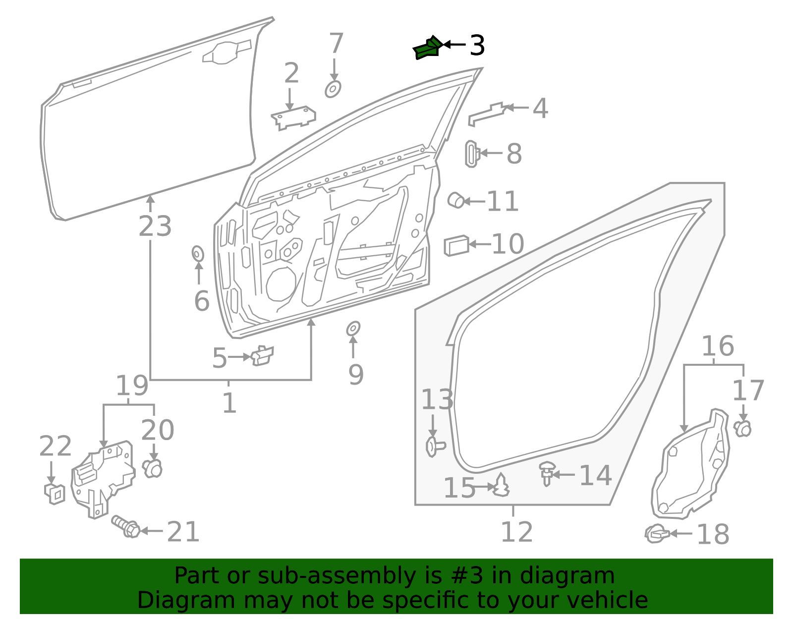 2019-2025 Toyota Door Shell Seal 67838-02050 | MotorMotor