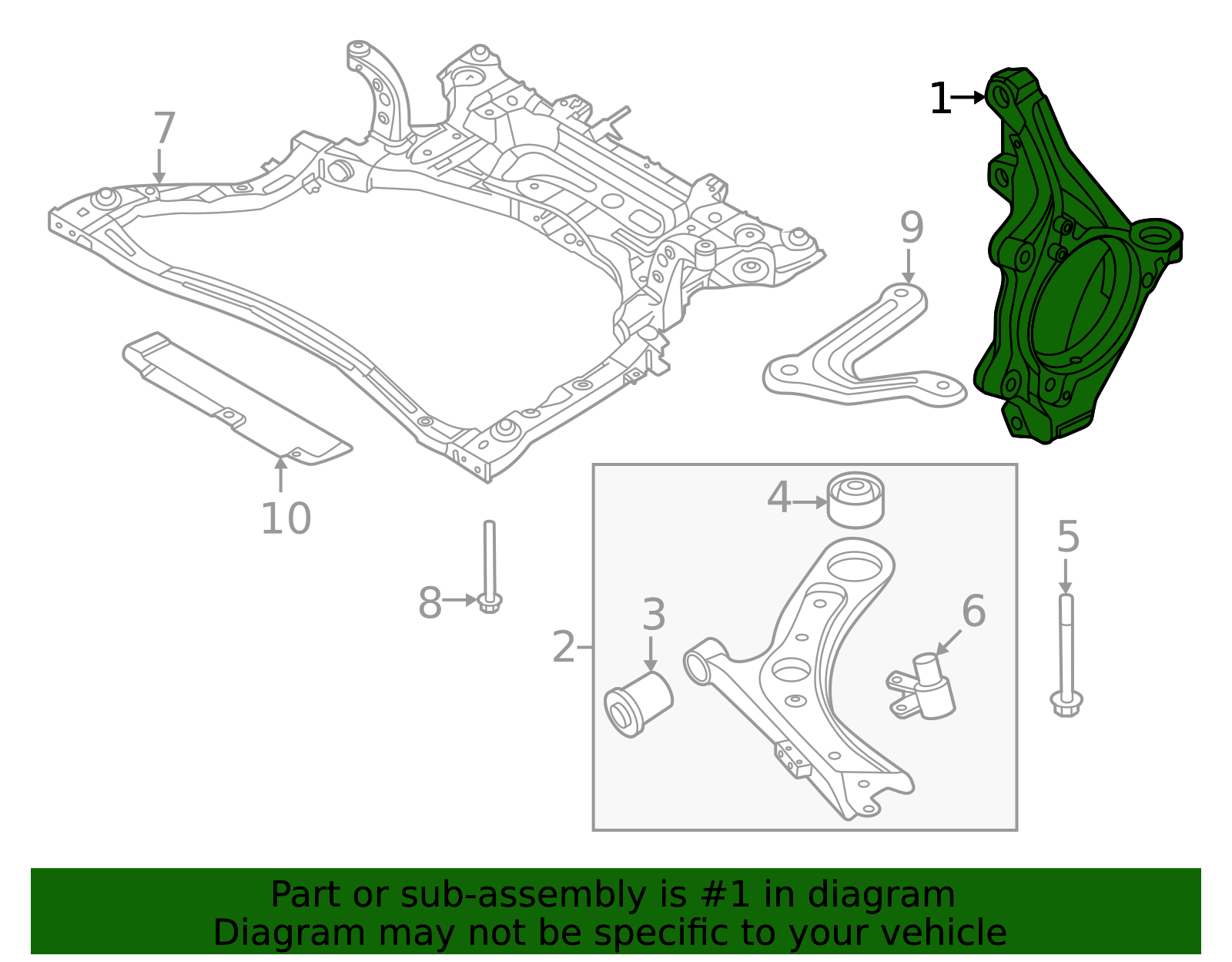 2024-2025 Hyundai Elantra N Knuckle 51710-IB050 | MotorMotor