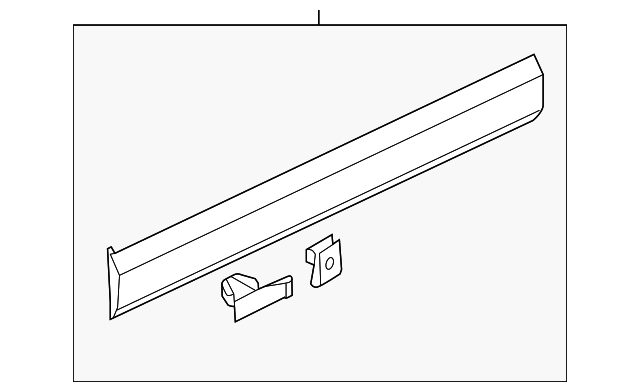 7P6-854-939-M-GRU - Lower Molding 2011-2017 Volkswagen Touareg ...