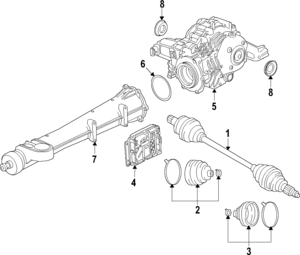 23206449 - Differential Drive Pinion Gear Seal 2016-2024 GM | Gateway ...