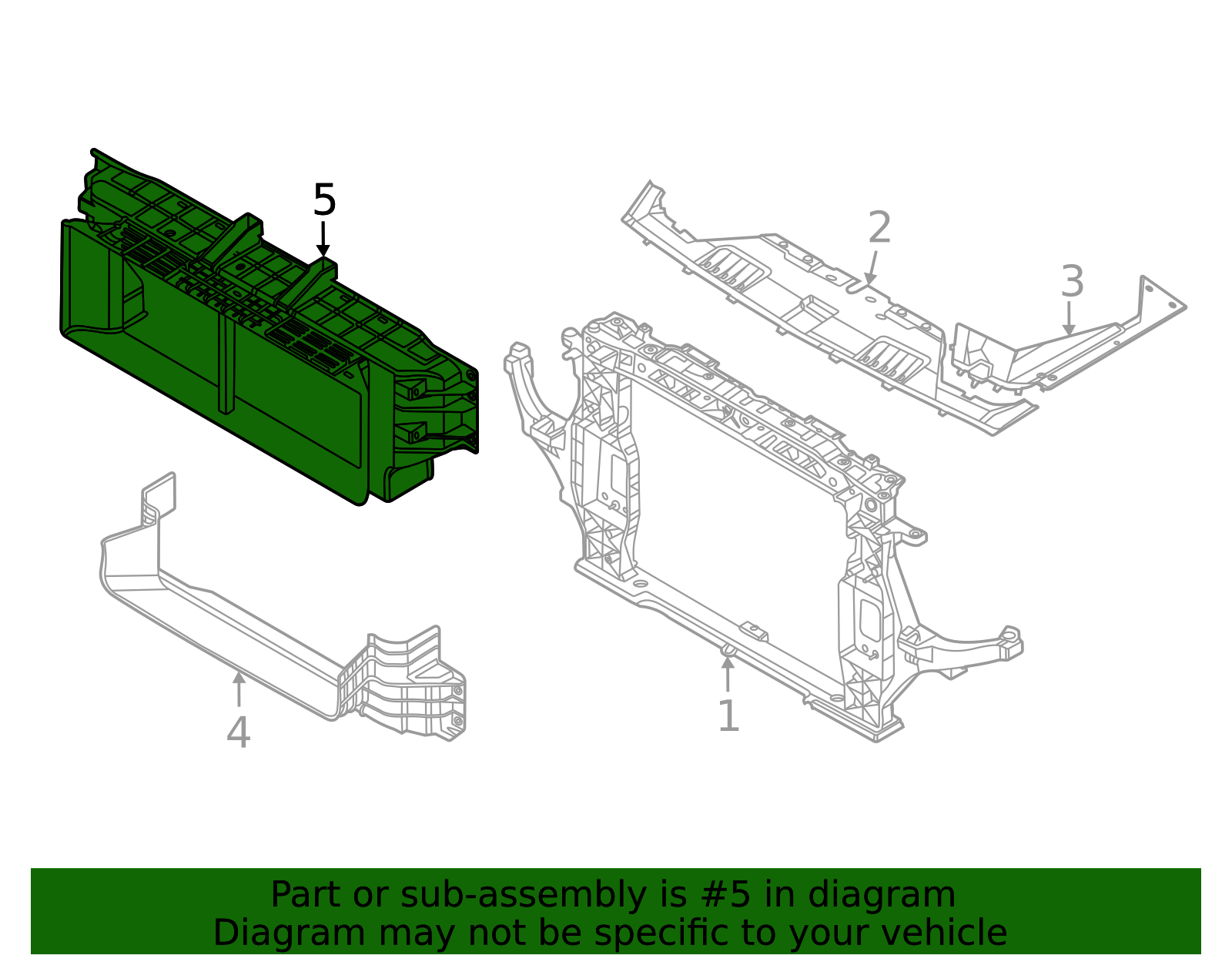 29135-T6000 - Radiator Shutter Assembly 2021-2025 Genesis | Hyundai ...