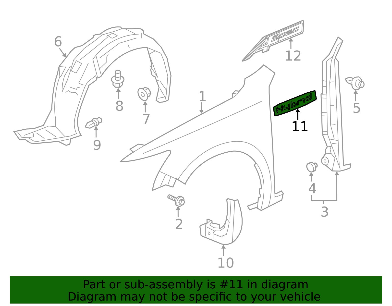 75729-TX8-A01 - High-Quality Fender Emblem for AutoNation Parts