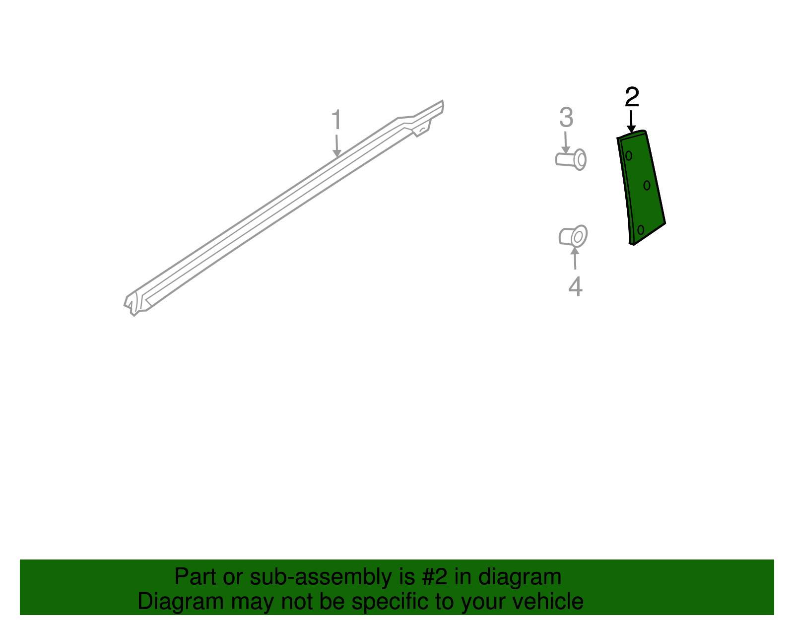 2003-2008 Nissan 350Z Door Applique 76890-CD000 | Bill Kay Nissan Parts