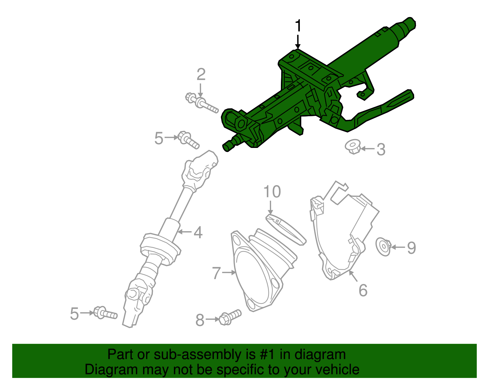 2018-2024 Toyota Camry Steering Column 45250-06B20 | Toyota Parts Center