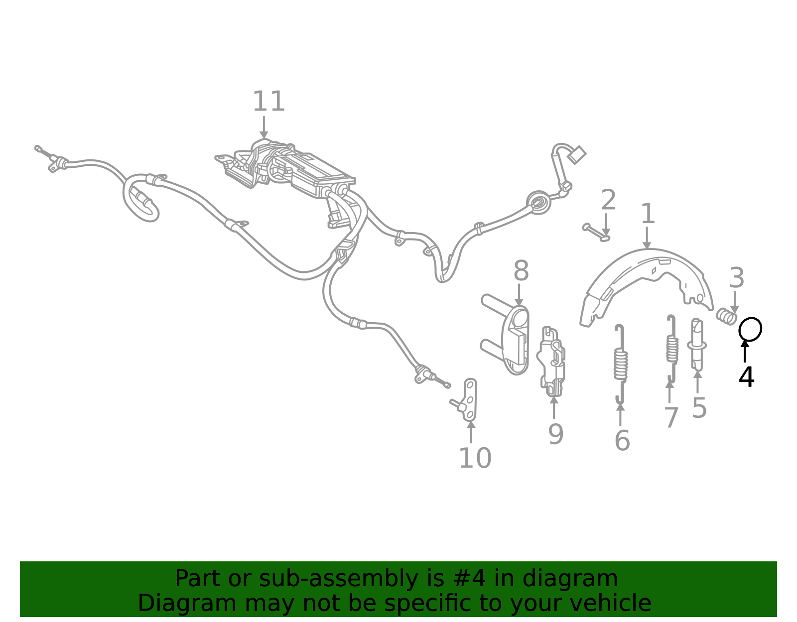 47449-30030 - Parking Brake Shoe Hold Down Cup Longo Toyota Parts