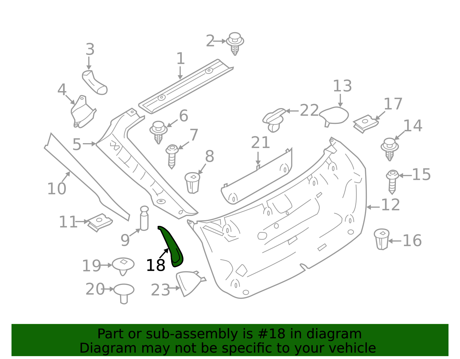 51497443810 - 2017-2019 BMW Corner Cover (51-49-7-443-810) | BMW of ...