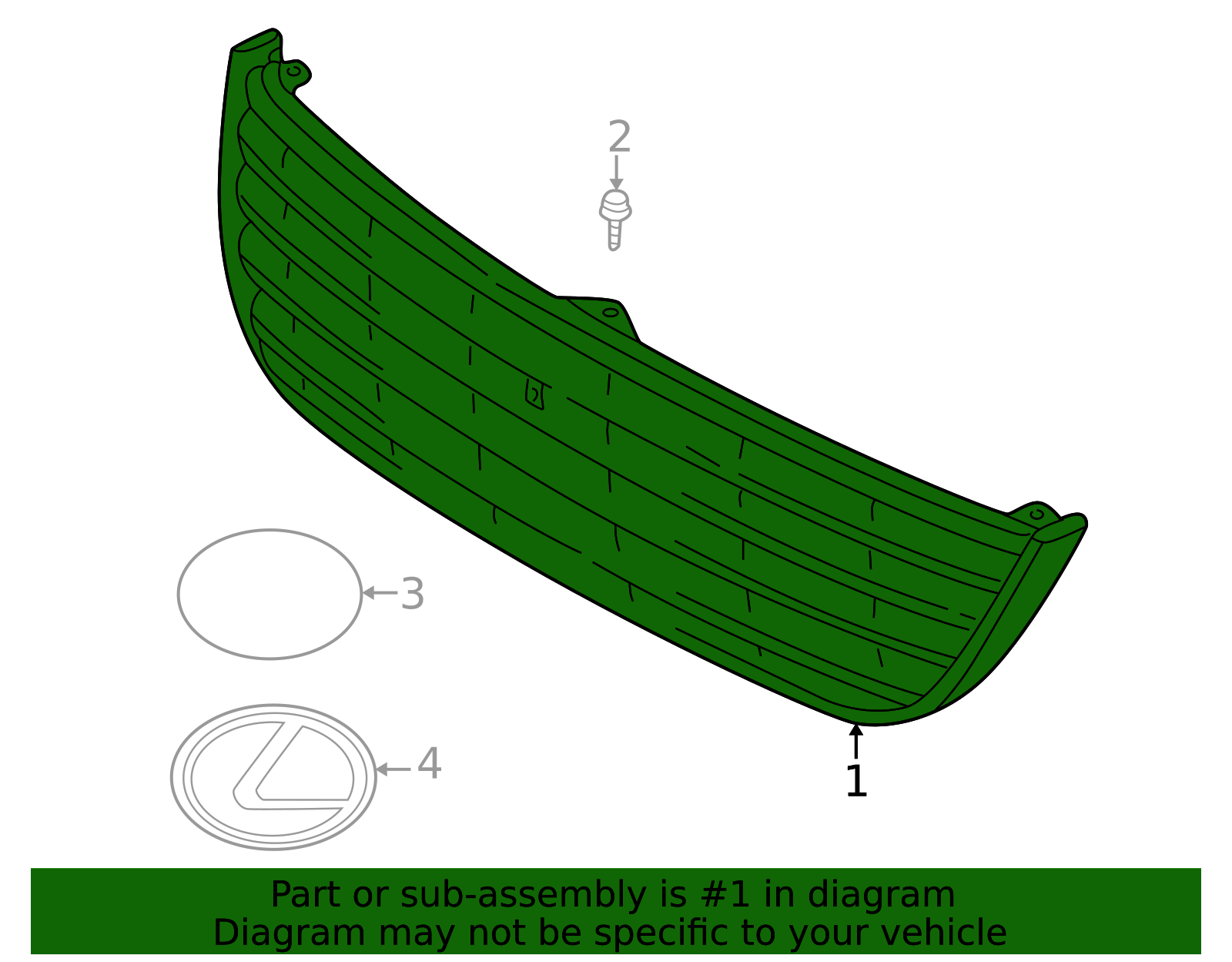 Grille 53111-24900 | OEM Parts Online