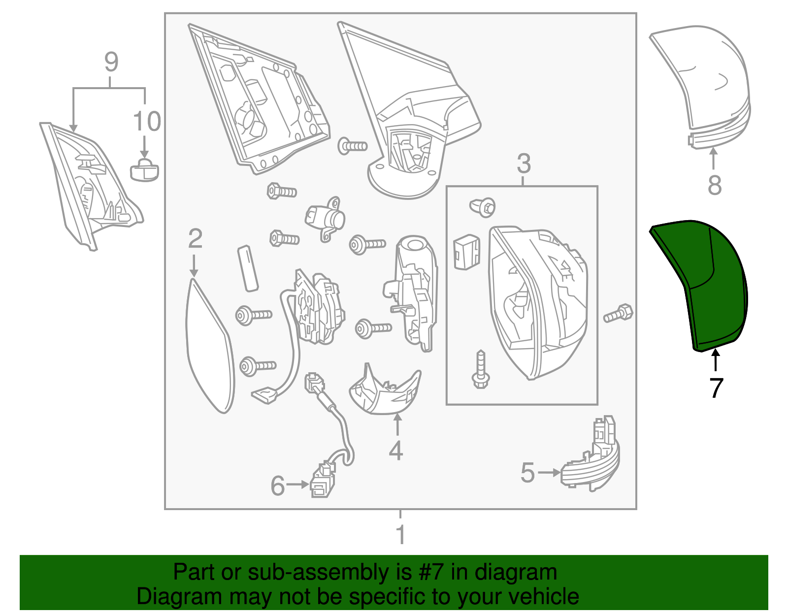 76201-T0A-A11ZU - Cap R Skull *BG62M* (New Mountain Air Metallic ...