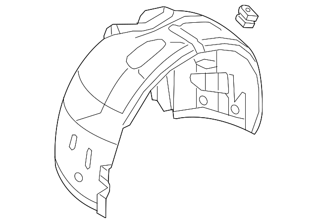 8W6-821-171-C - Fender Liner 2018-2025 Audi | Audi OEM Parts Guy
