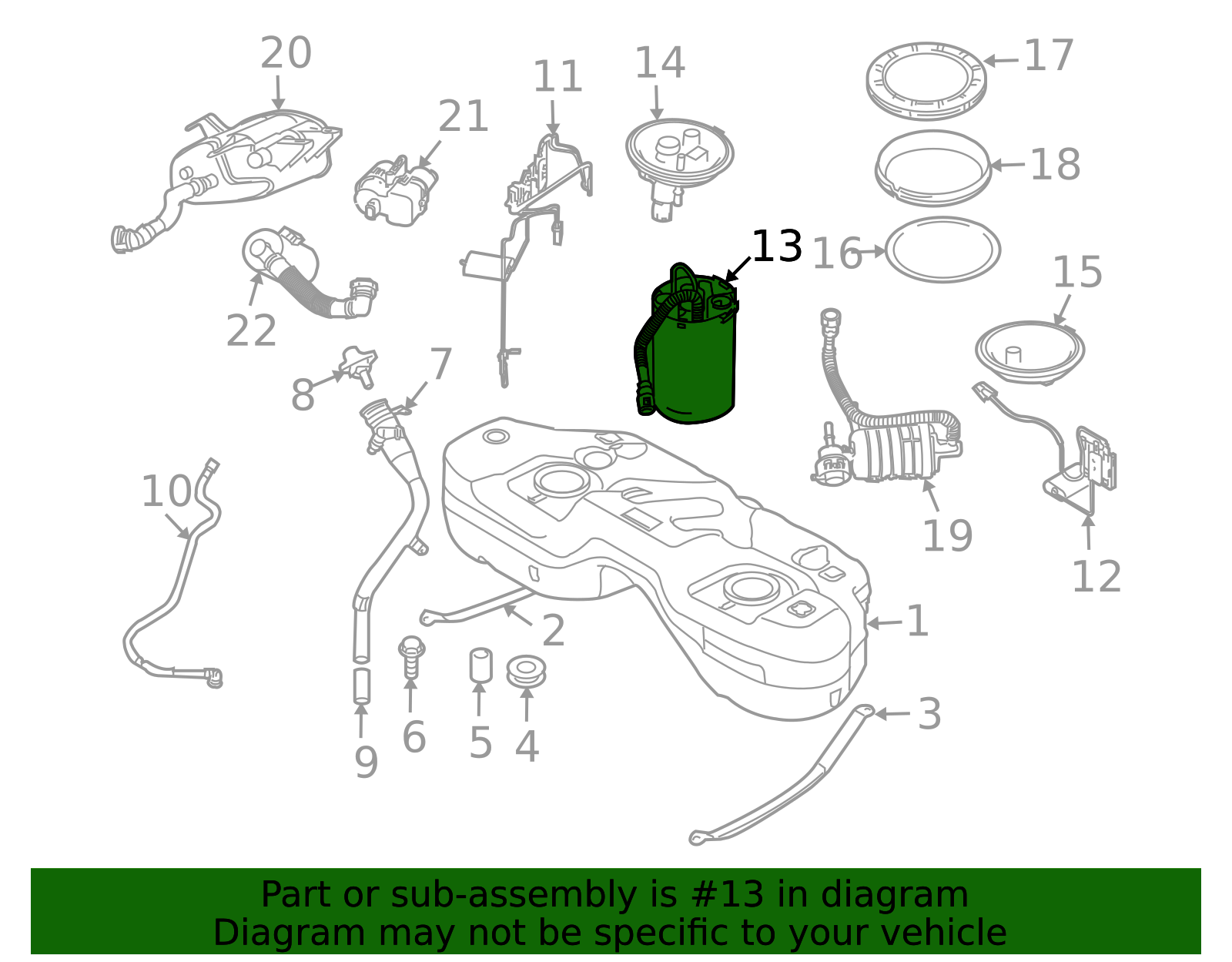 16117198406 - 2007-2010 BMW X3 Fuel Pump (16-11-7-198-406) | BMW of ...