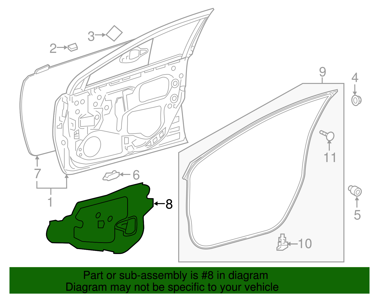 2016-2018 Toyota 2016-2018 Toyota - Water Deflector 67832-12540 ...