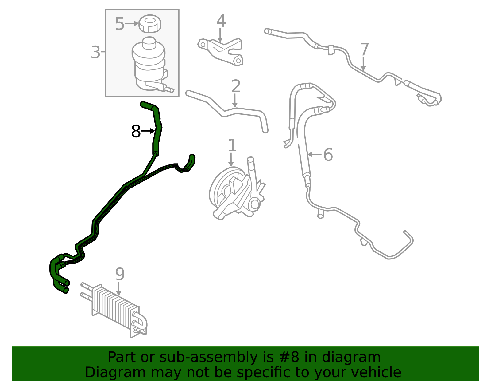 2014 Kia Sedona Tube Assembly 57540-4D110 | TascaParts.com