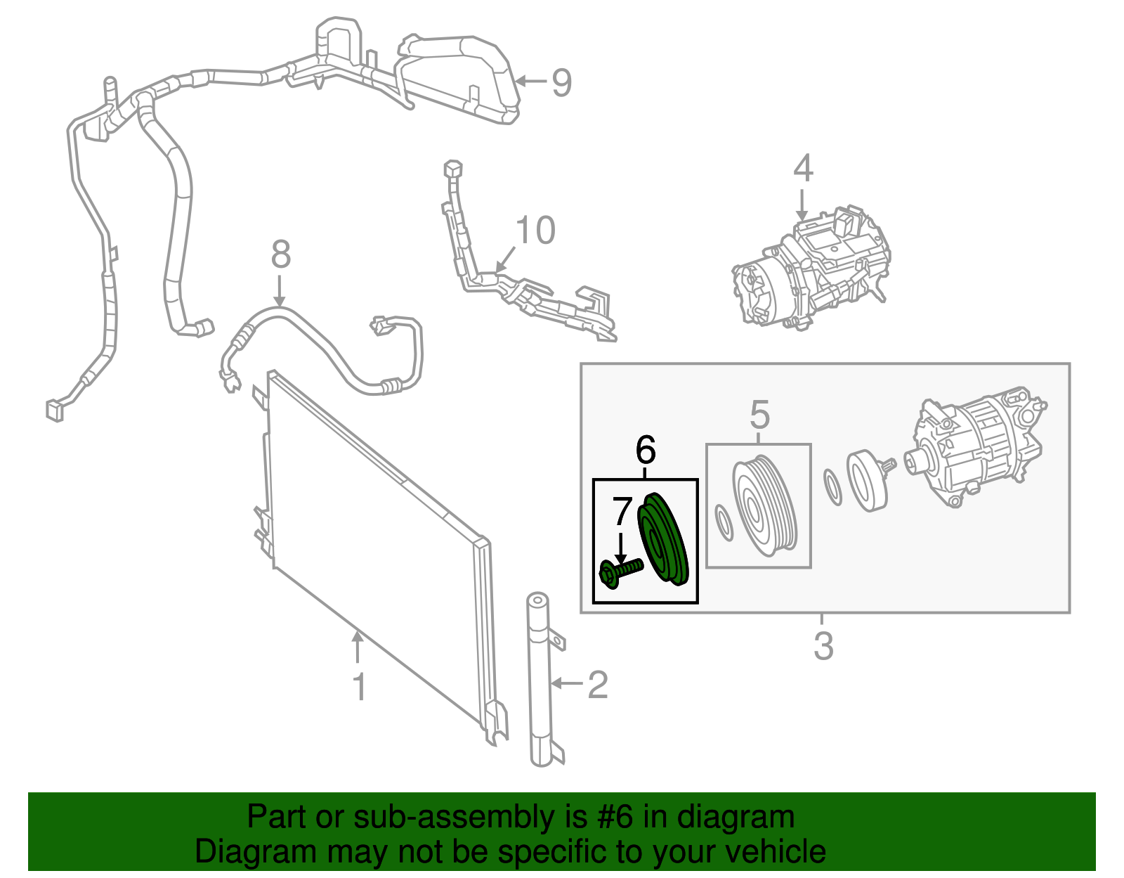2017-2025 Mopar A/C Compressor Clutch Hub 68257493AA | Mopar Parts Canada