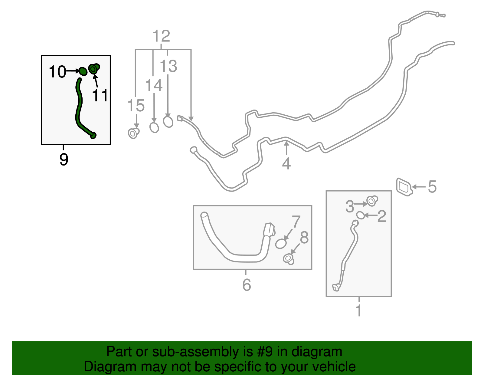 32226736 - A/C Refrigerant Suction Hose - 2016-2021 Volvo | Volvo OEM ...