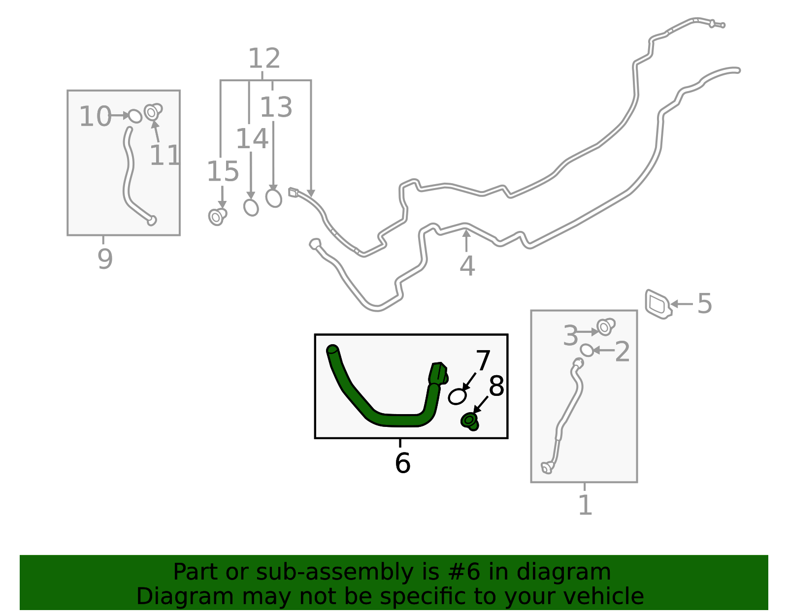 2016-2025 Volvo A/C Refrigerant Discharge Hose 31369331 | Truck Part Center