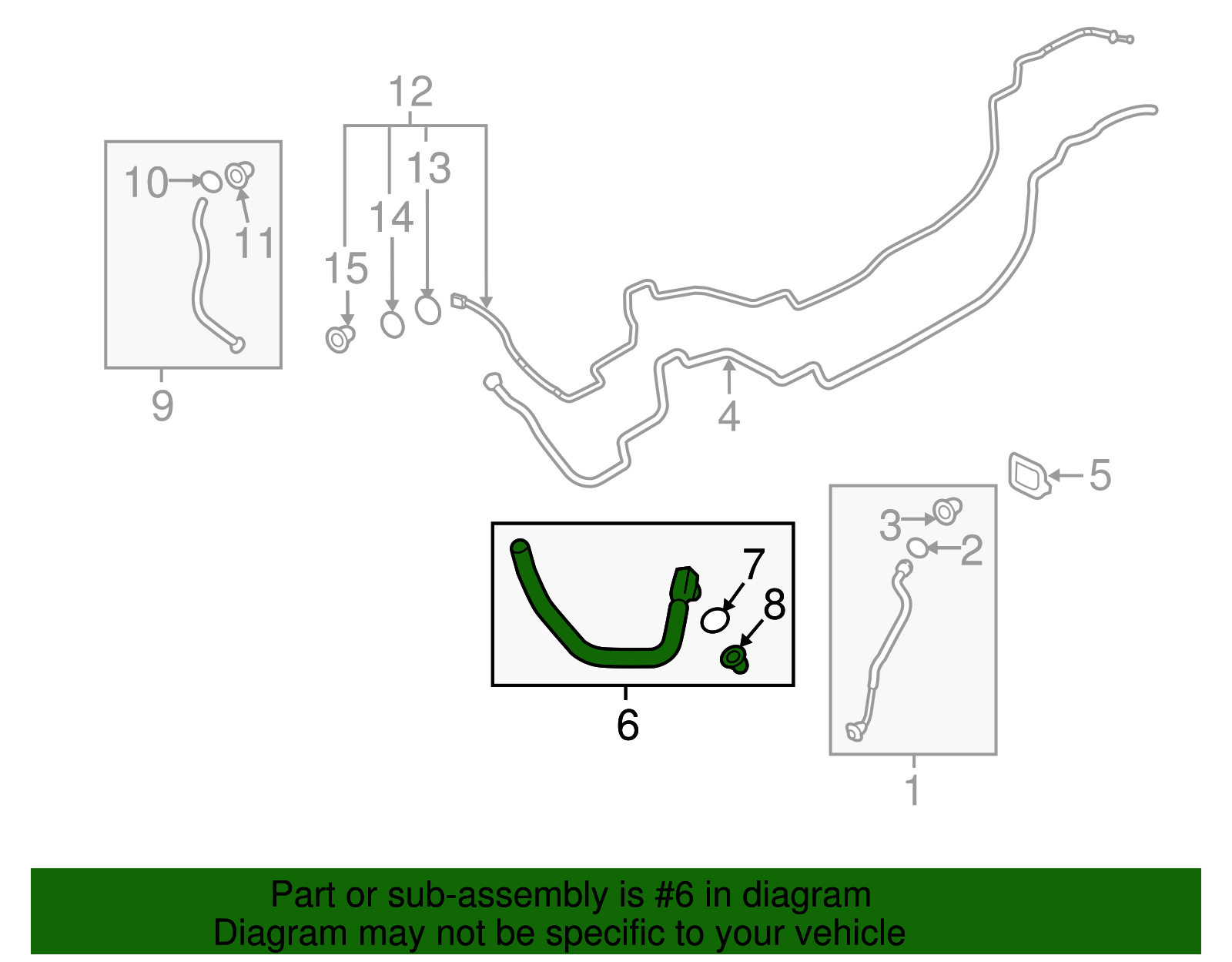 2016-2025 Volvo A/C Refrigerant Discharge Hose 31369331 | Truck Part Center