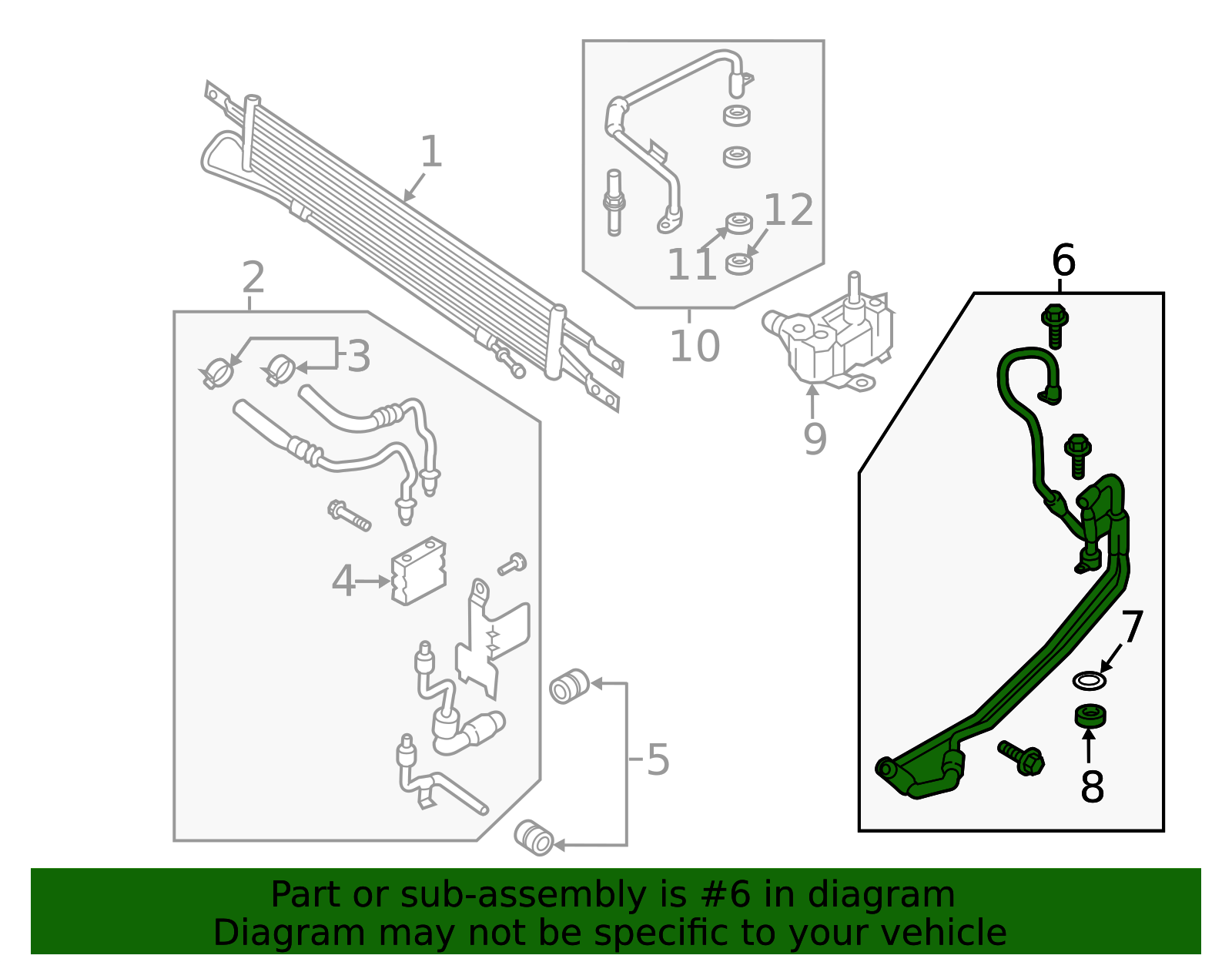 HG9Z-7R081-D - Automatic Transmission Oil Cooler Hose Assembly Big 3 ...