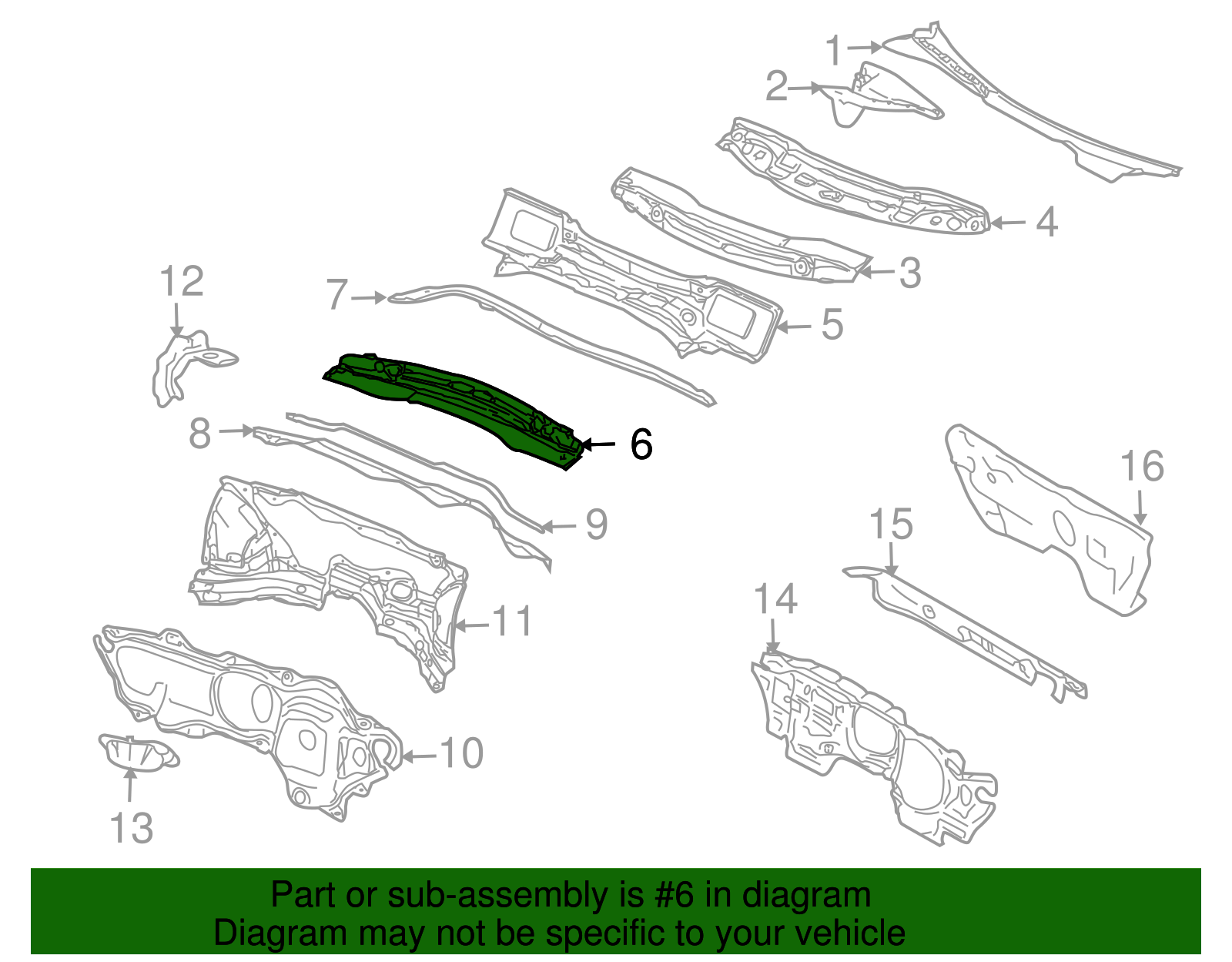 1K0-805-364 - Reinforcement - 2005-2016 Volkswagen | VW OEM Parts Outlet