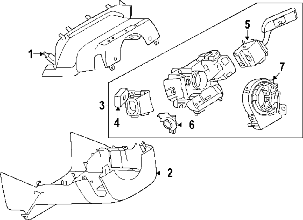 2024-2025 Lincoln Nautilus Upper Column Cover R2TZ-3530-BD | Ford OEM ...