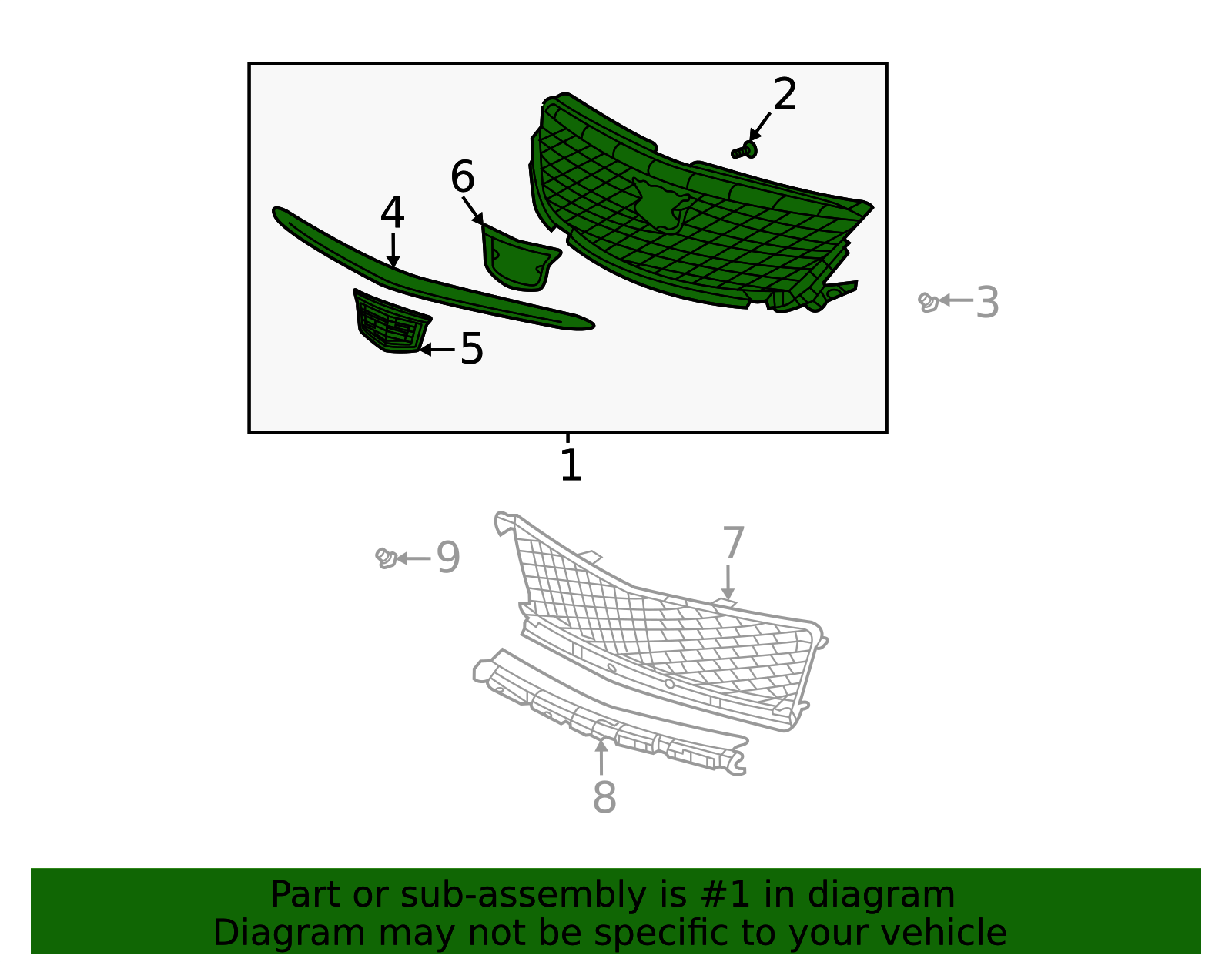 2022-2025 Cadillac CT4 Grille Assembly 85516415 | Capital Chevy Parts