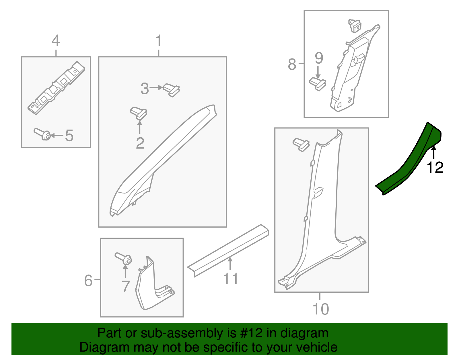 2013-2019 Ford | Scuff Plate | CJ5Z-5813229-AA | Walls' Ford Parts