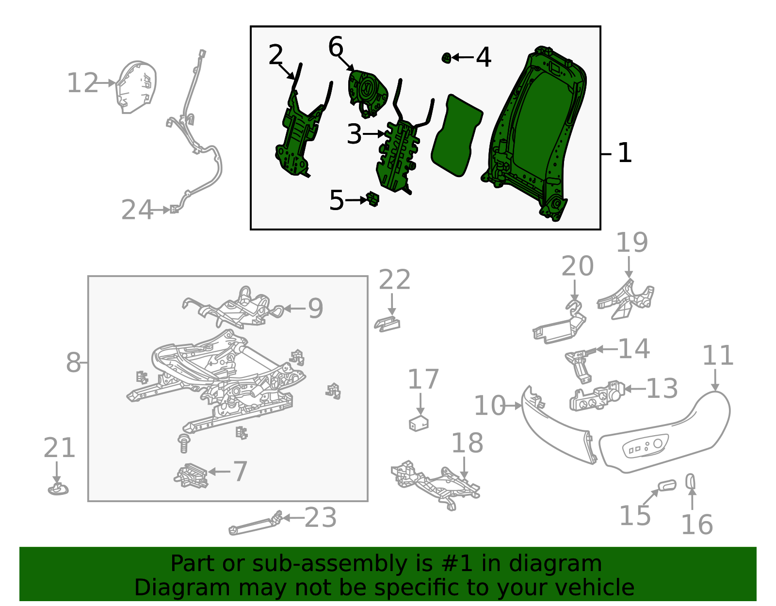 2022-2023 Toyota Highlander 2022-2023 Toyota Highlander - Seat Back ...