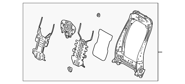 71640-0E180 - Seat Back Frame 2020-2025 Toyota | Toyota San Diego Parts