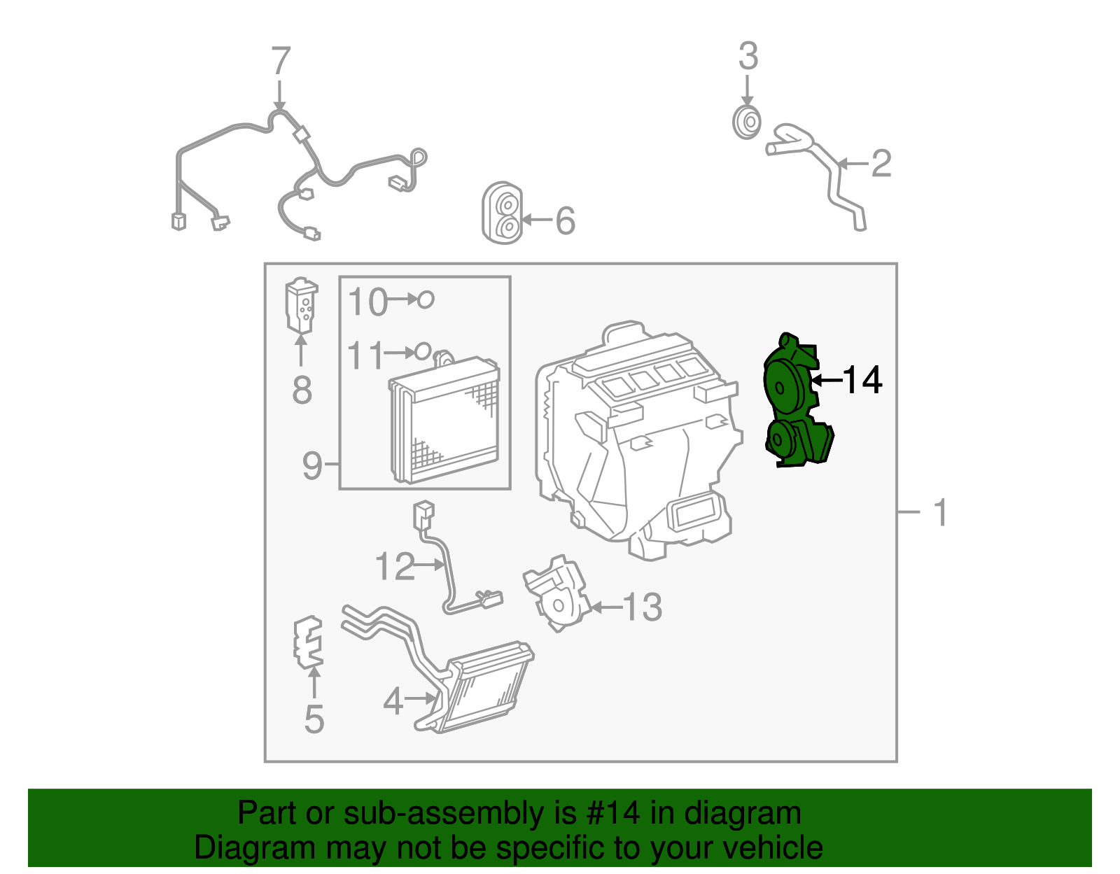 87106-28170 - HVAC Air Inlet Door Actuator - 2008-2021 Toyota | OEM ...